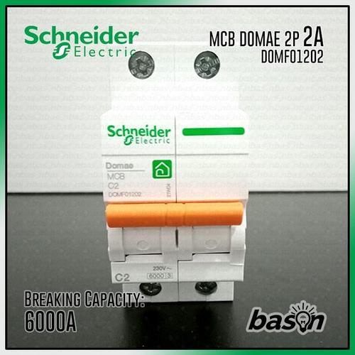 Jual SCHNEIDER MCB DOMAE 2PHASE 2A - MINIATURE CIRCUIT BREAKER 2P - Kota Bekasi - Fujistorem ...