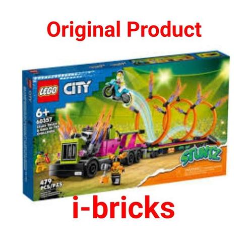 Jual LEGO City Stuntz 60357 Truck & Ring of Fire Challenge - Kota ...