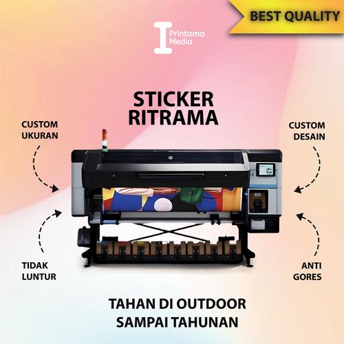 Jual Cetak Stiker Vinyl Ritrama Meteran Outdoor - Putih - Tanpa ...