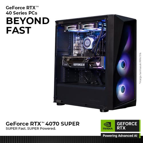 Promo PC Gaming Myth Alder 5 SE GeForce RTX 4070 SUPER - RTX 4070 SUPER, PC Full Set Cicil 0% 3x ...