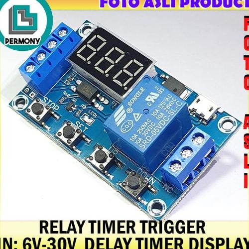 Jual RELAY TIMER DISPLAY DC 6V~30V MODULE SWITCH CONTROL - Kota Bekasi - Fujistorem | Tokopedia