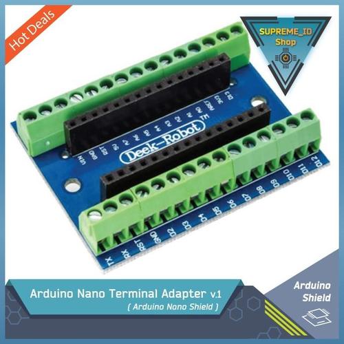 Jual ARDUINO NANO PIN I/O EXPANSION TERMINAL ADAPTER SHIELD V.1.0 ...