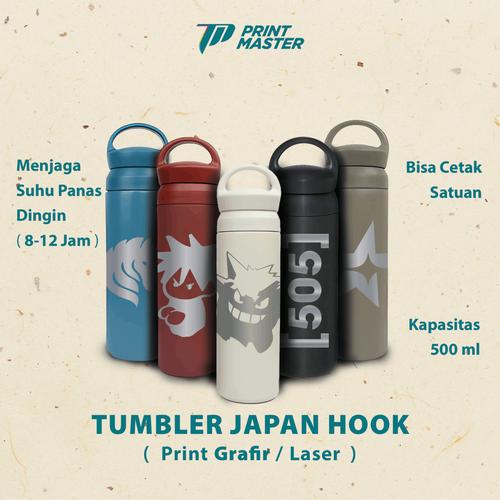 Jual Tumbler Japan Hook Gagang Travel Grafir Nama / Tulisan - Polos ...