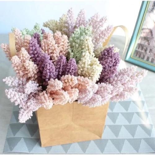 Jual bunga lavender artificial mini dekorasi buket skimia japanese 30 ...