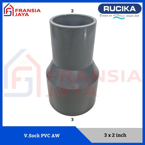 Jual Rucika V.Sock PVC AW 3 x 2 inch Sambungan Pipa Air Pralon Socket ...