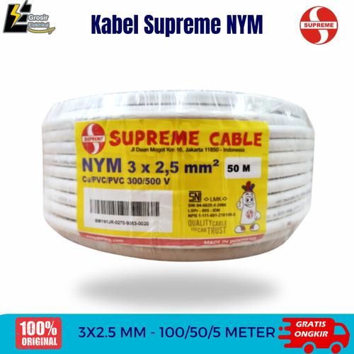 Jual Kabel listrik Supreme NYM 3x2,5 mm - Jakarta Pusat - grosir ...