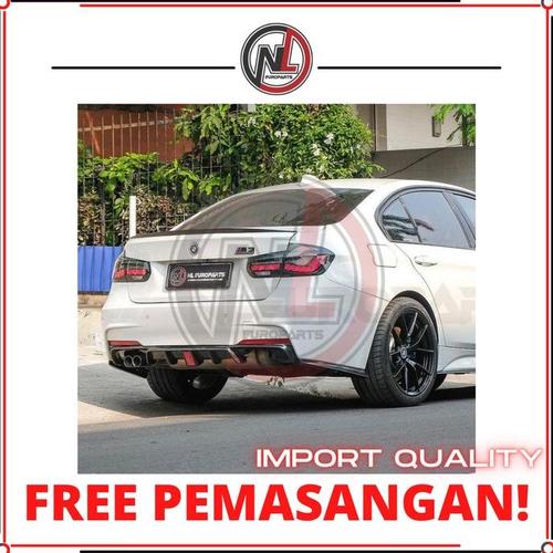 Jual Rear Diffuser BMW F30 M Performance Carbon F30 F1 STYLE LED Lht ...