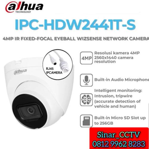 Jual DH-IPC-HDW2441T-S - IP CAMERA CCTV DAHUA 4MP INDOOR IR FIXED-FOCAL EYEBALL - Jakarta Utara ...