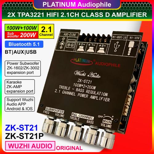 Jual TPA3221 Amplifier 2.1 CH Bluetooth Hifi Stereo Class D 100W + 100W + 200W ZK-ST21 / ST21P ...