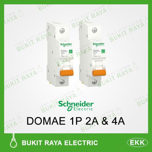 Jual Schneider MCB Domae 1P 2A dan 4A Miniature Circuit Breaker 6kA 1 ...