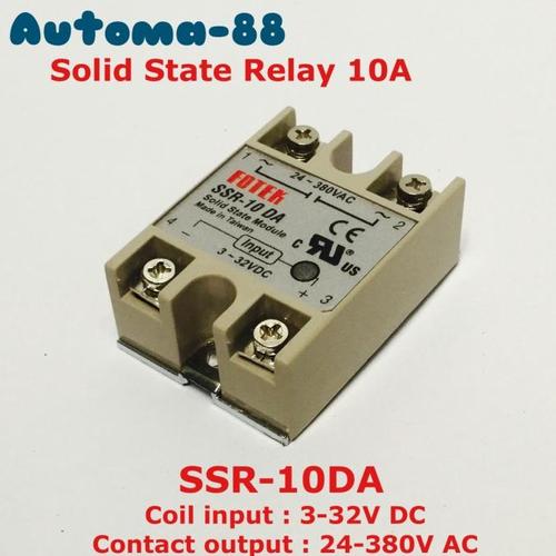 Jual FOTEK SSR-10DA SOLID STATE RELAY DC-AC 10A MADE IN TAIWAN SSR10DA - Kota Bekasi ...