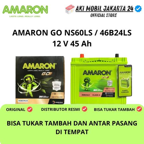 Jual Aki Mobil Wuling Confero AMARON GO NS60LS / 46B24LS Kering 12V / 45Ah - Jakarta Selatan ...