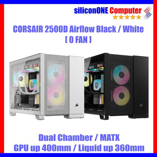 Jual Corsair 2500D AIRFLOW Mid-Tower Dual Chamber 0FAN MATX - Hitam ...