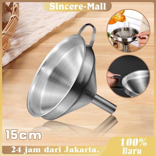 Jual Corong Stainless Steel Filter Untuk Susu Kedelai Kopi Jus Minyak ...