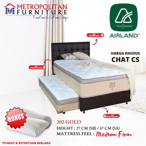 Promo Kasur Springbed 2in1 AIRLAND 202 Gold FULL SET Spring bed Sorong ...