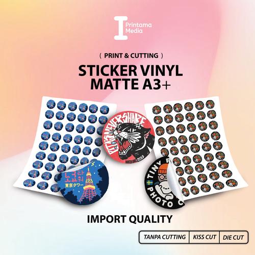Jual Cetak Stiker A3+ | Cetak Stiker Vinyl Matte | Bahan Import - Tanpa ...