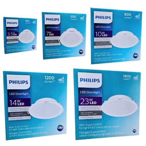 Promo Philips Downlight LED Eridani 3.5W 7W 10W 14W Watt DL190B Putih ...