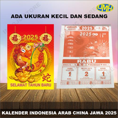 Jual Kalender harian sobek 2024 INDONESIA Arab Chinese - kecil ...