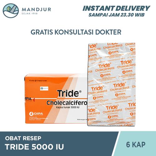 Jual Tride Vitamin D 5000 IU 6 Kapsul / Vitamin D - Jakarta Pusat ...