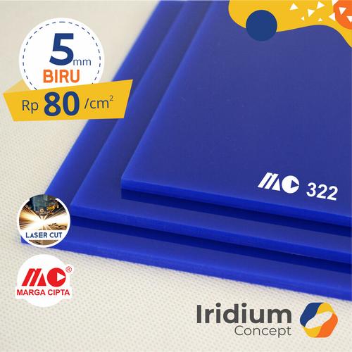 Jual Akrilik Lembaran Biru 5mm / Acrylic Sheet Blue 5 mm Custom Laser ...