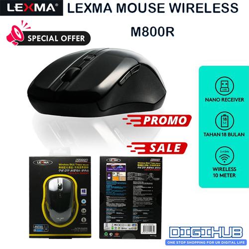 Jual Lexma Wireless Mouse M800R with Blue Trace Technology - Kota ...