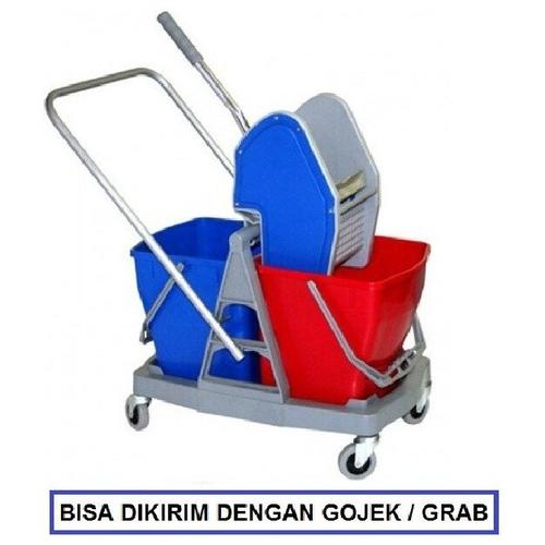 Promo Ember Pel I Double Bucket Frame Plastik With Mop Press | Bucket ...