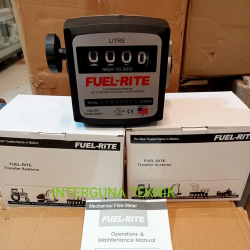 Jual Fuel Rite / Flow meter meteran minyak solar Oil 4 Digit ukuran 1 ...