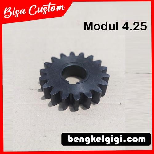 Jual Spur Gear Ukuran Custom Modul 4.25, Roda Gigi Lurus M4.25 M ...