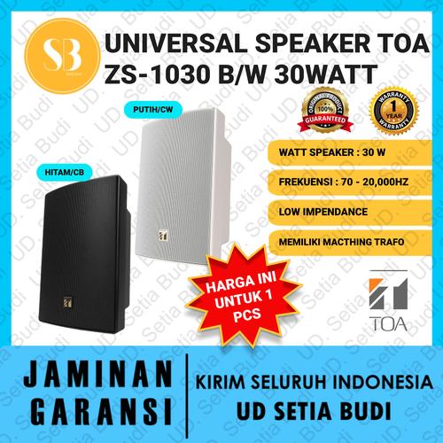 Jual TOA Universal Speaker ZS-1030 B/W 30 Watt - Hitam - Kota Surabaya ...