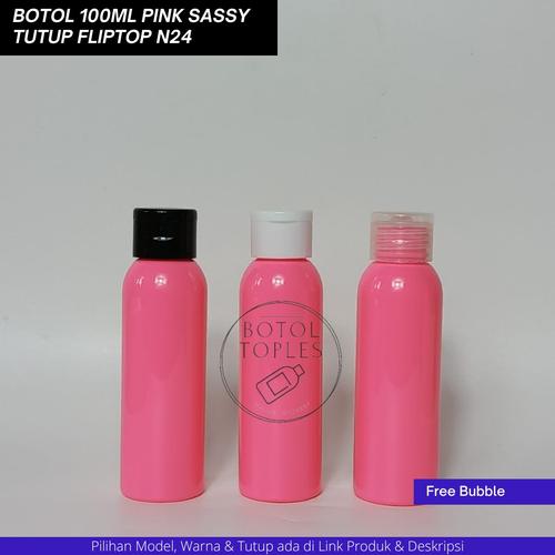 Promo Botol warna 100ml fliptop tebal (HARGA GROSIR) - 100ml pink ...