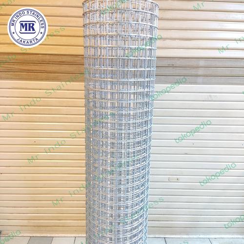 Jual Wiremesh Galvanis 50mm x 50mm - kawat loket - meteran Dia 4mm ...