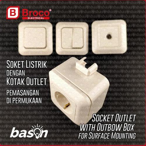 Jual BROCO GRACIO OUTBOW SOCKET - OUTLET TEMPEL SAKLAR STOP KONTAK ...