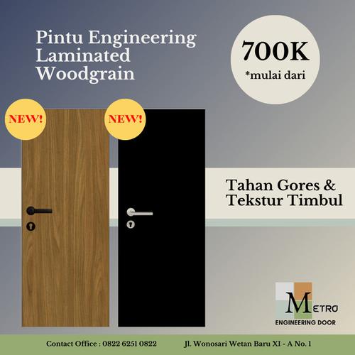 Jual PINTU KAYU ENGINEERING FINISHING LAMINATED WOODGRAIN I MINIMALIS I ...