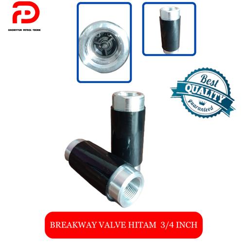 Jual BREAKWAY VALVE UKURAN 3/4 INCH DAN 1 INCH HITAM POLOS - 3/4 ...