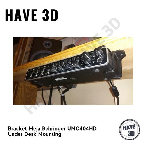 Jual Bracket Behringer UMC404HD Holder Under Desk 3D Print Custom ...