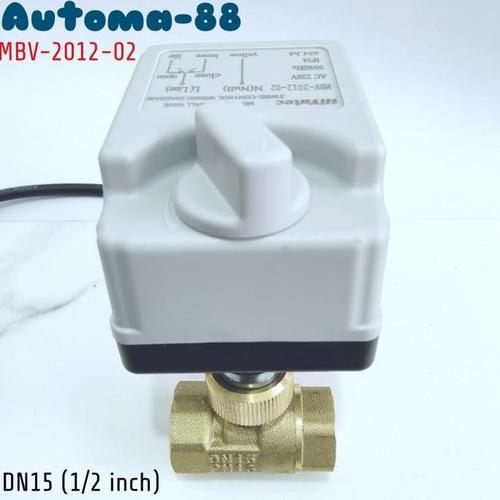 Jual FLOW CONTROL MOTORIZED ELECTRICAL 220V BALL VALVE 2 WAY DN15 1/2 ...
