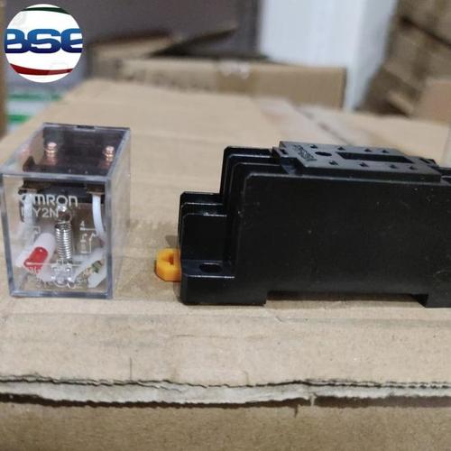 Jual New!!! Relay My2N Coil 8 Pin Kaki 220Vac 24Dc 12Vdc My2-N Omron Socket Pyf08A New - 220V ...