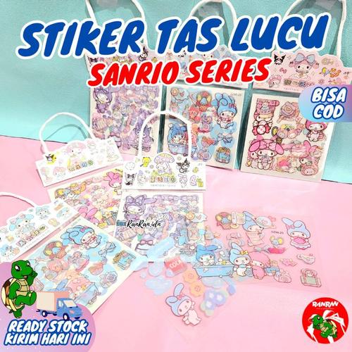 Jual Stiker Tas Sanrio/ Sticker Sanrio Model Tas/ Sticker Sanrio Lucu - Biru - Kota Surabaya ...