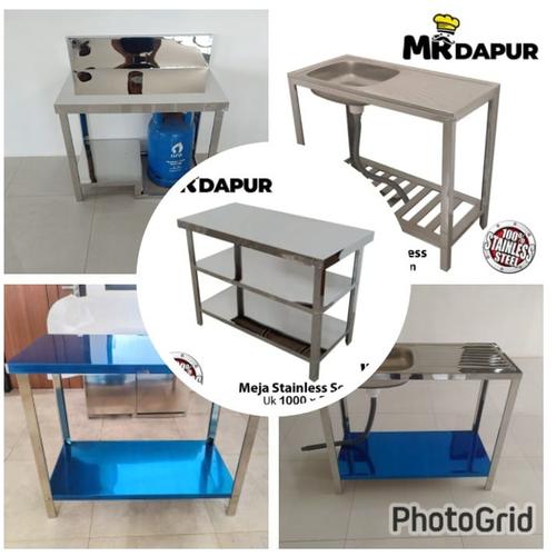 Jual PAKET MEJA KOMPOR STAINLESS MR DAPUR BAK CUCI PIRING DAN MEJA ...
