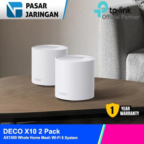 Jual TP-Link Deco X10 AX1500 Whole Home Mesh 2 Pack - Jakarta Pusat - PASAR JARINGAN | Tokopedia