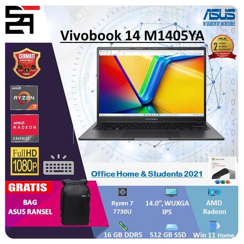 Jual Asus Vivobook 14 M1405YA Ryzen 7-7730U 16GB 512GB SSD 14″ WUXGA ...