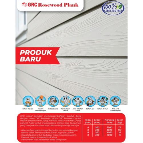 Jual GRC Rosewood Plank 30cm x 4m - Jakarta Selatan - Q stores | Tokopedia