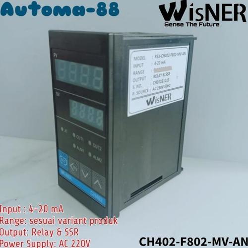 Jual WISNER CH402-F802-MV-AN DIGITAL PID PROCESS CONTROLLER INPUT 4-20MA - 0 - 600 Bar - Kota ...