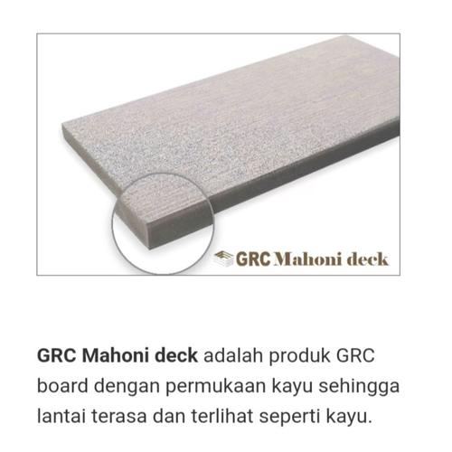 Jual GRC Mahoni Deck 20cm x 2.4m - Jakarta Selatan - Q Store Modular ...