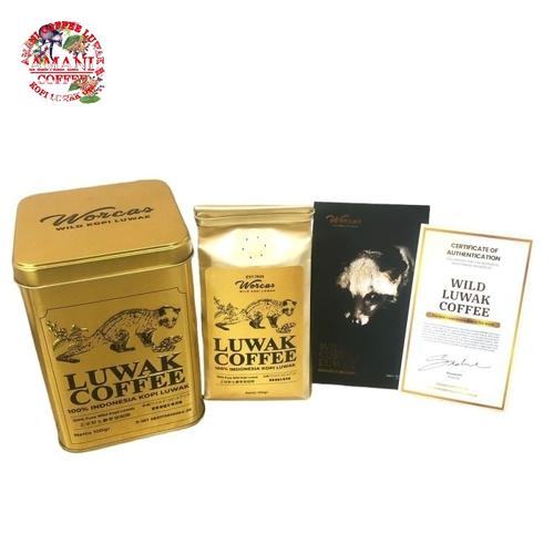 Jual Kopi Worcas Gold Wild Kopi Coffee Tin Coffee 100gr - biji ...