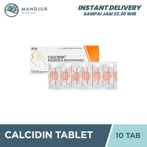Jual Calcidin 10 Tablet - Suplemen Kalsium Tulang dan Gigi - Jakarta ...