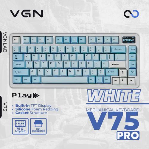 Jual VGN VXE ATK V75 / V-75 PRO Hotswap Gasket Mount 75% TFT Display ...