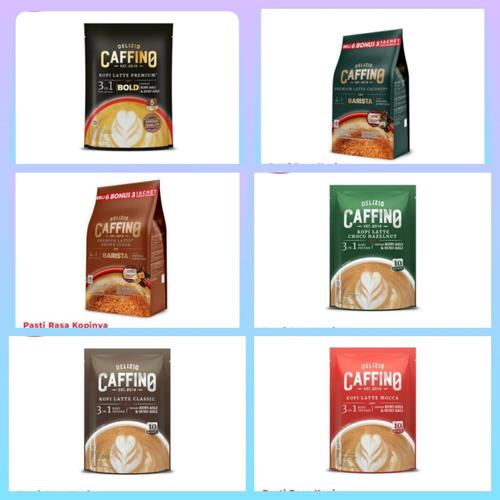 Jual Caffino 3 in 1 Kopi Latte Choco Hazelnut Classic Mocca 10 Sachet - Bold 5+2's - Kota Depok ...