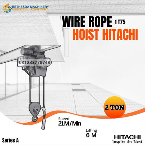 Jual 2 T75 Wire Rope Hitachi Lifting 6 Meter Hoist Electric 380 V A ...