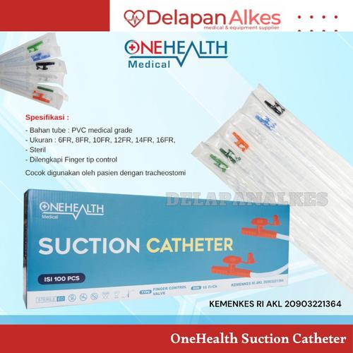 Jual Onehealth Suction Catheter With Finger Tip Suction Kateter FR 6 sd ...